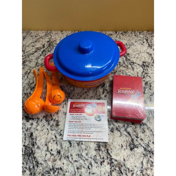 Games | Scrabble Alphabet Scoop Word Game Hasbro Family Kids Complete ...